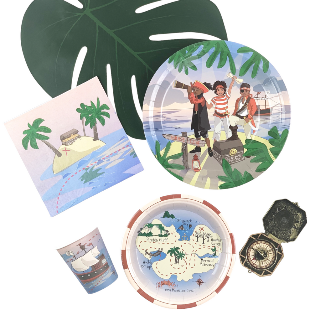 Pirate Map Paper Plate | Pirate Party Ideas, Supplies, Gifts, Birthday